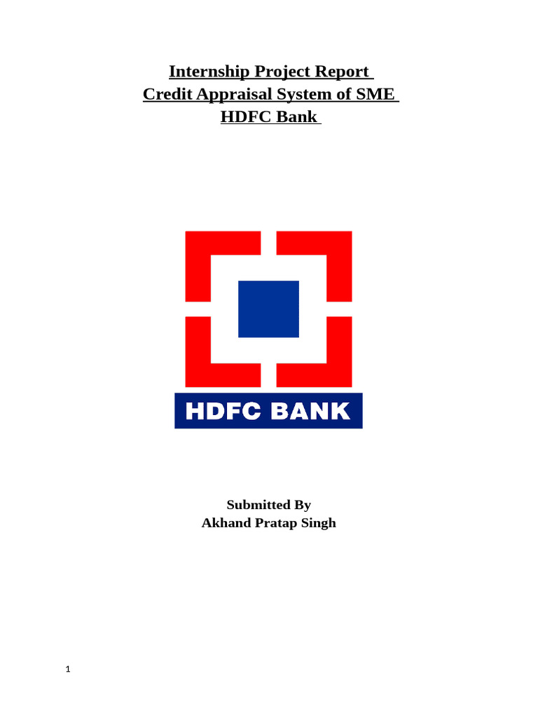 HDFC Project Report | PDF | Loans | Finance & Money Management