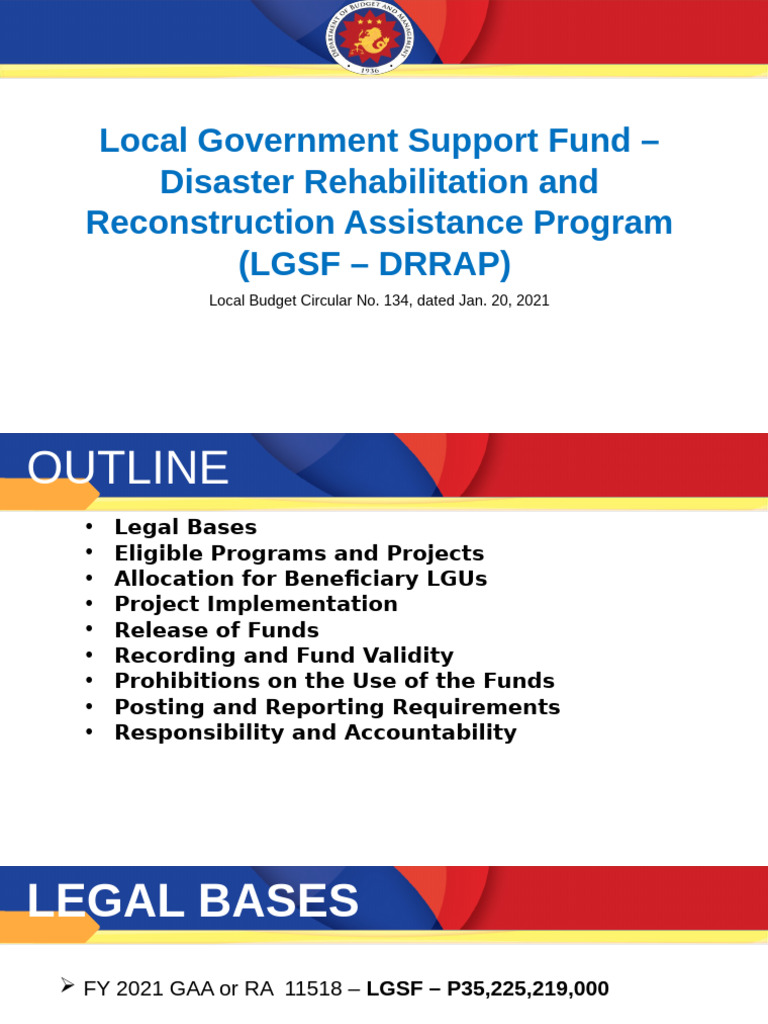 LGSF-DRRAP Guidelines for LGUs | PDF