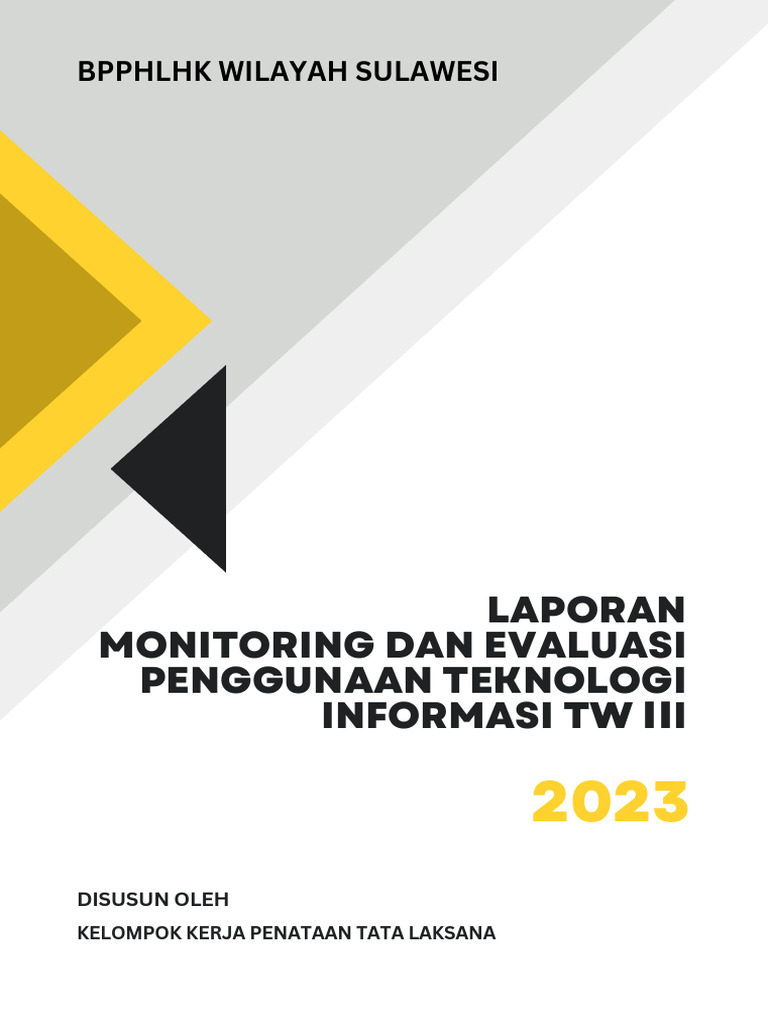 Laporan Monev Teknologi Informasi TW III | PDF