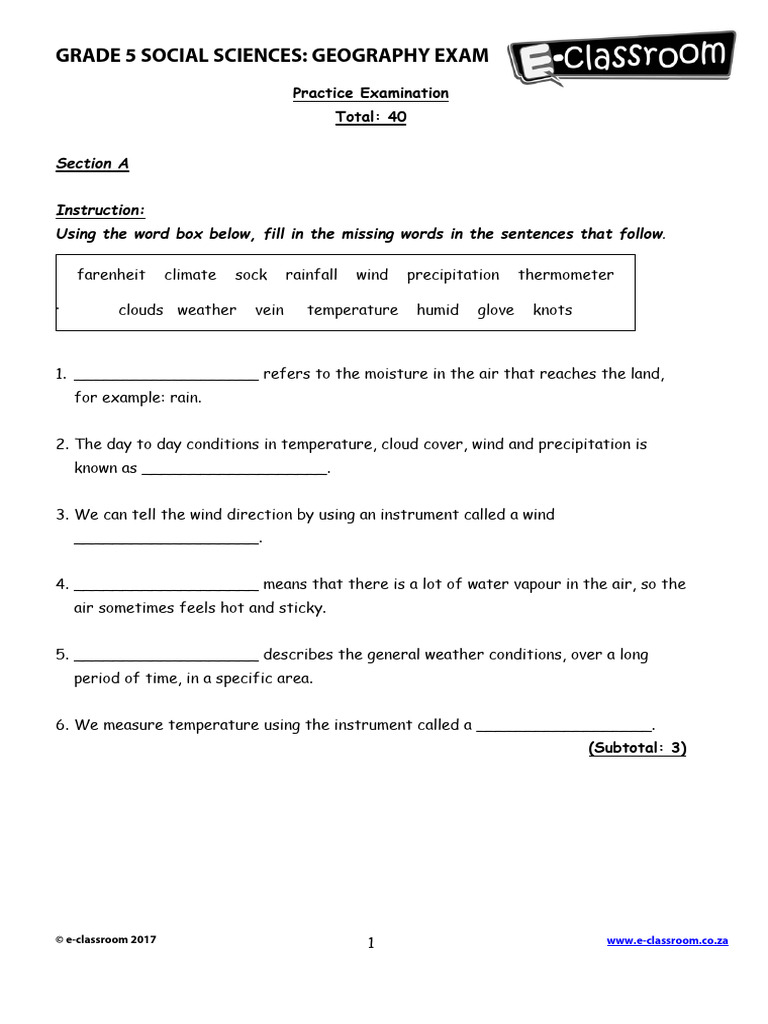 Eng gr5 Ss Geography Final Exam | PDF | Mining | Coal
