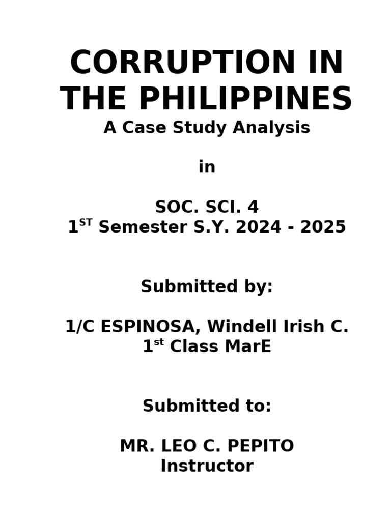 Case Study | PDF | Political Corruption | Corruption