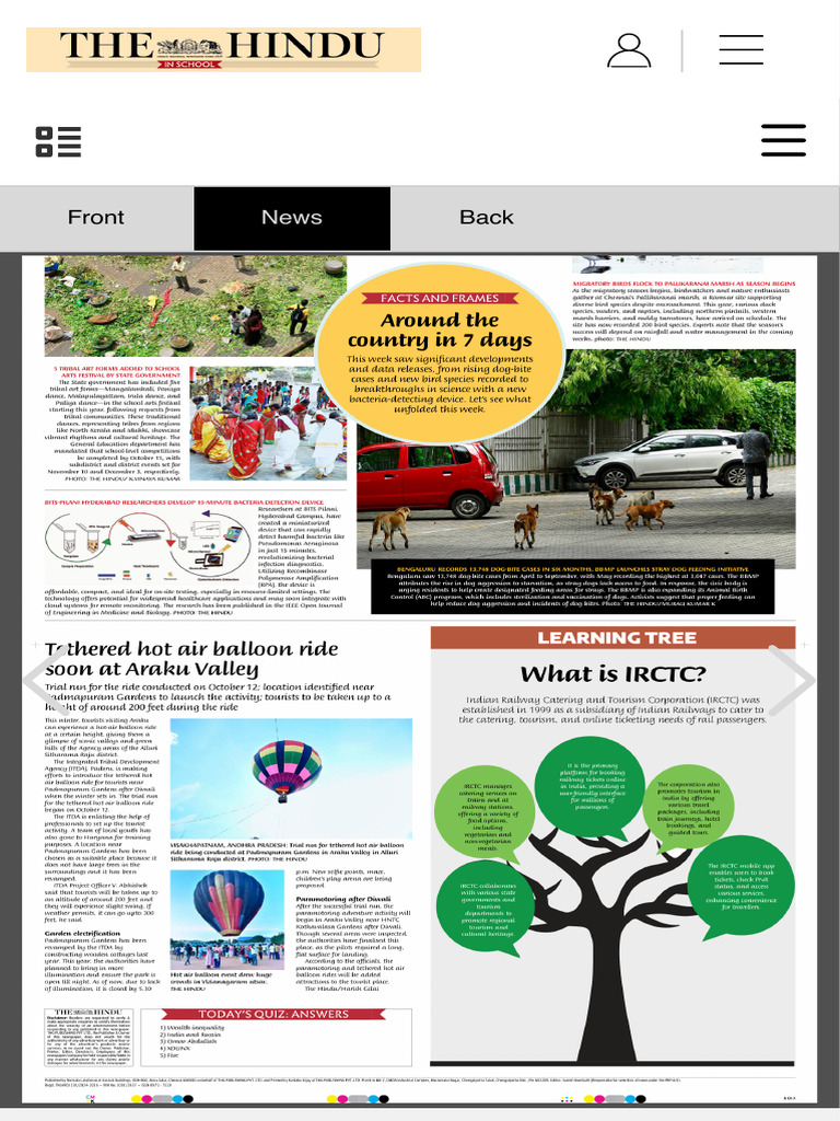 Epaper - The Hindu in School | PDF