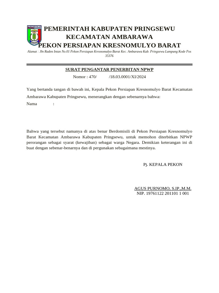 Pengantar NPWP | PDF