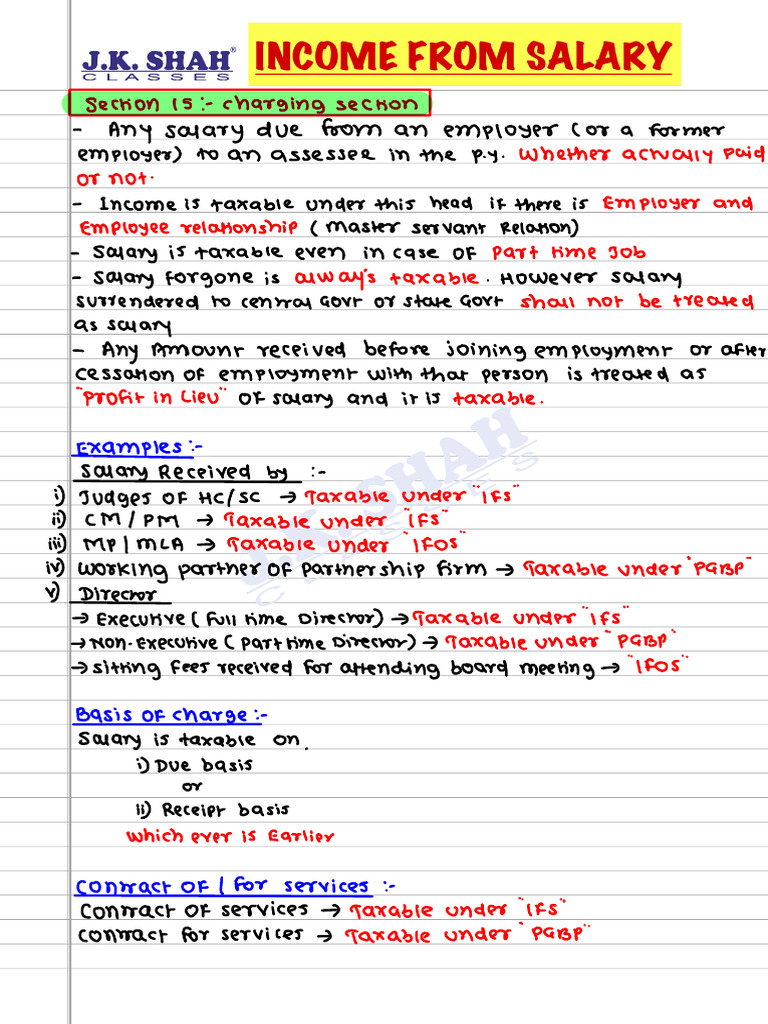 Income From Salary (Handwritten) | PDF | Employment | Meal