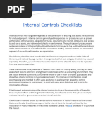 Audit Checklist For Treasury | PDF | Audit | Regulatory Compliance