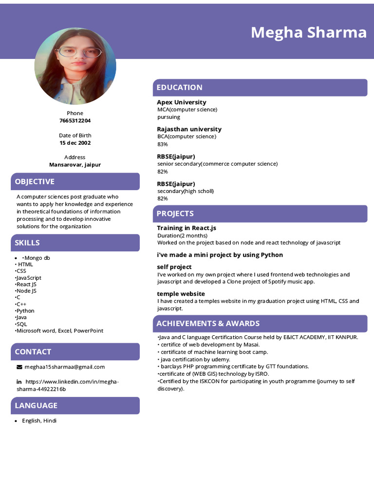 Updated Resume | PDF | Java Script | Systems Architecture