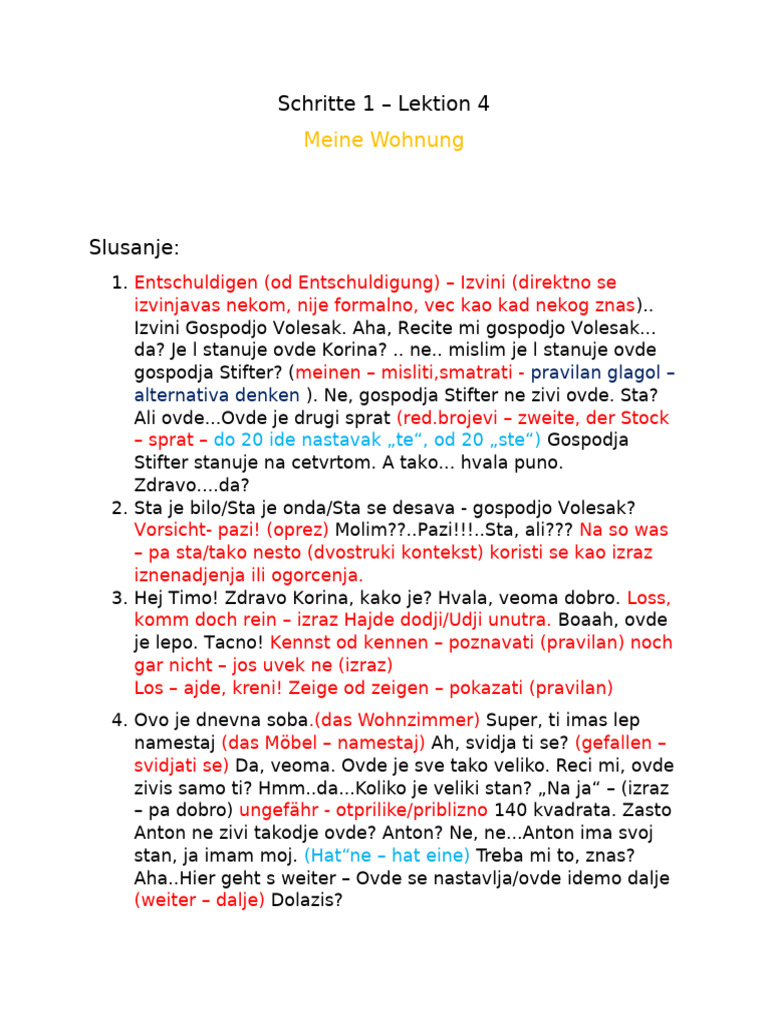 4.cas Schritte A1 | PDF
