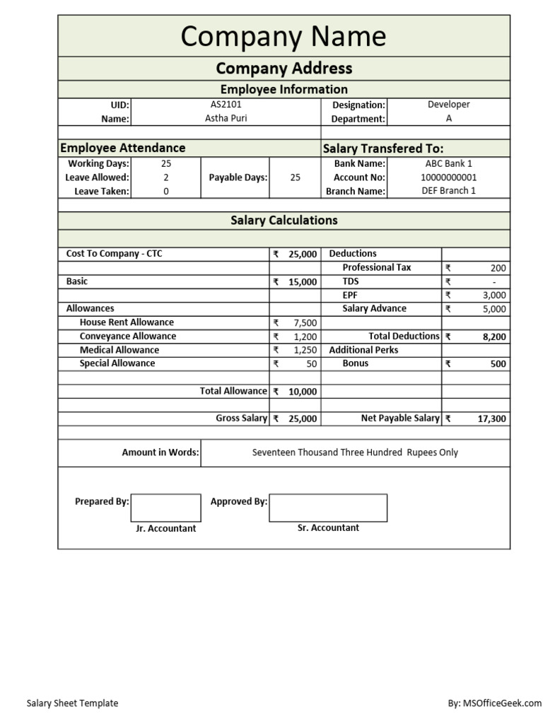 Company Address: Employee Information | PDF