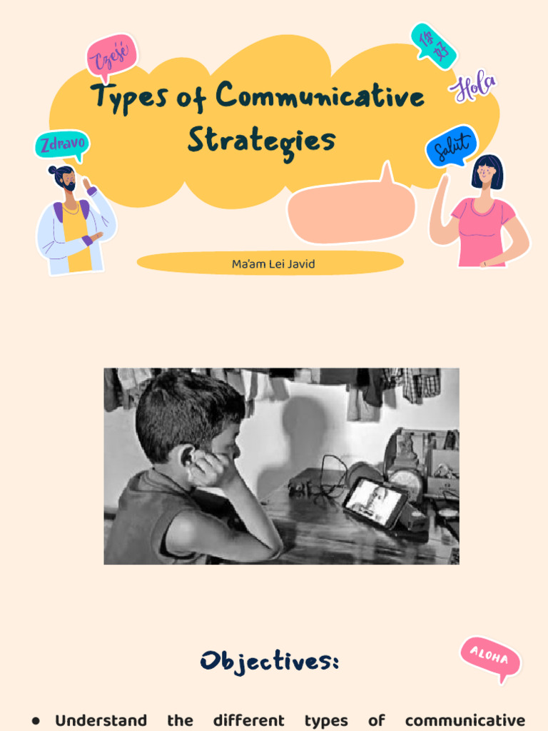 Types of Communicative Strategies_OCzssj | PDF | Communication | Nonverbal Communication