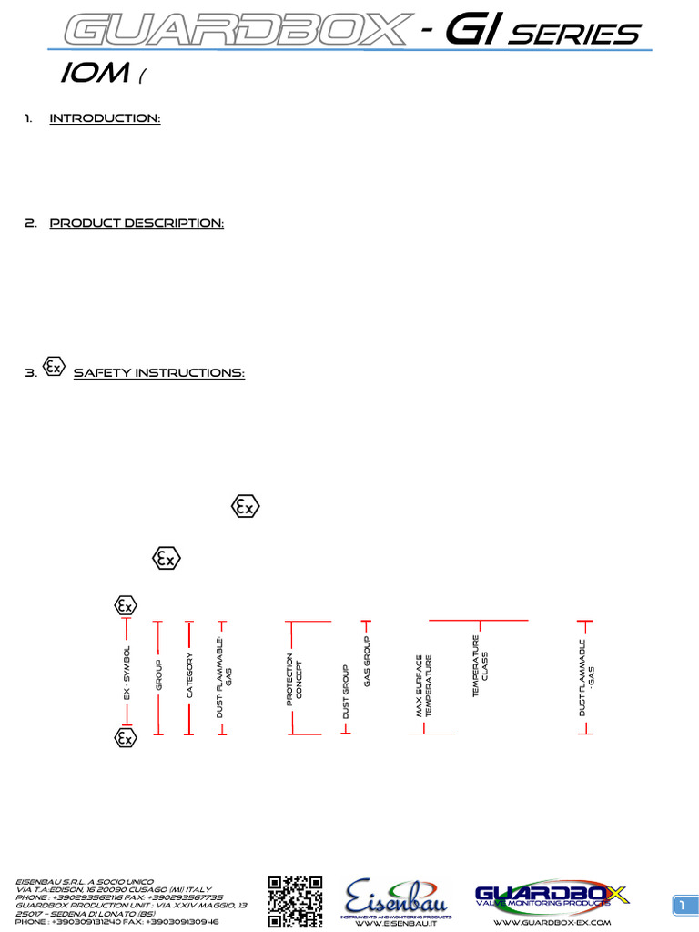 Guardbox Limit Switch Box Manual | PDF | Electrical Engineering | Manufactured Goods