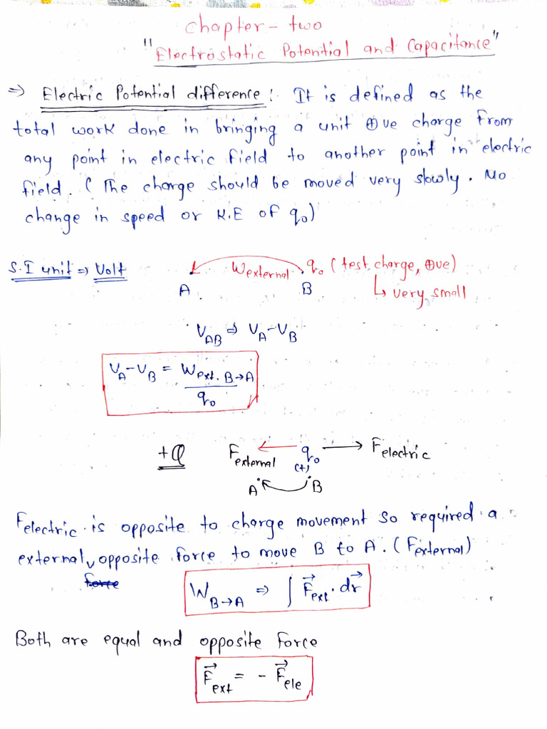 Electric Potential and Capacitance | PDF | Dipole | Dielectric