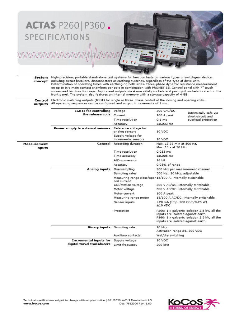 DB Actas P260 360 012020 Eng | PDF | Power Supply | Manufactured Goods