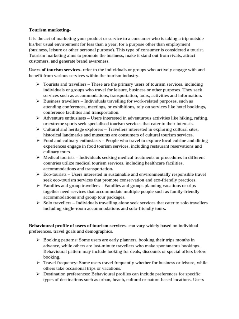 Service Marketing Module 2 | PDF | Tourism | Marketing