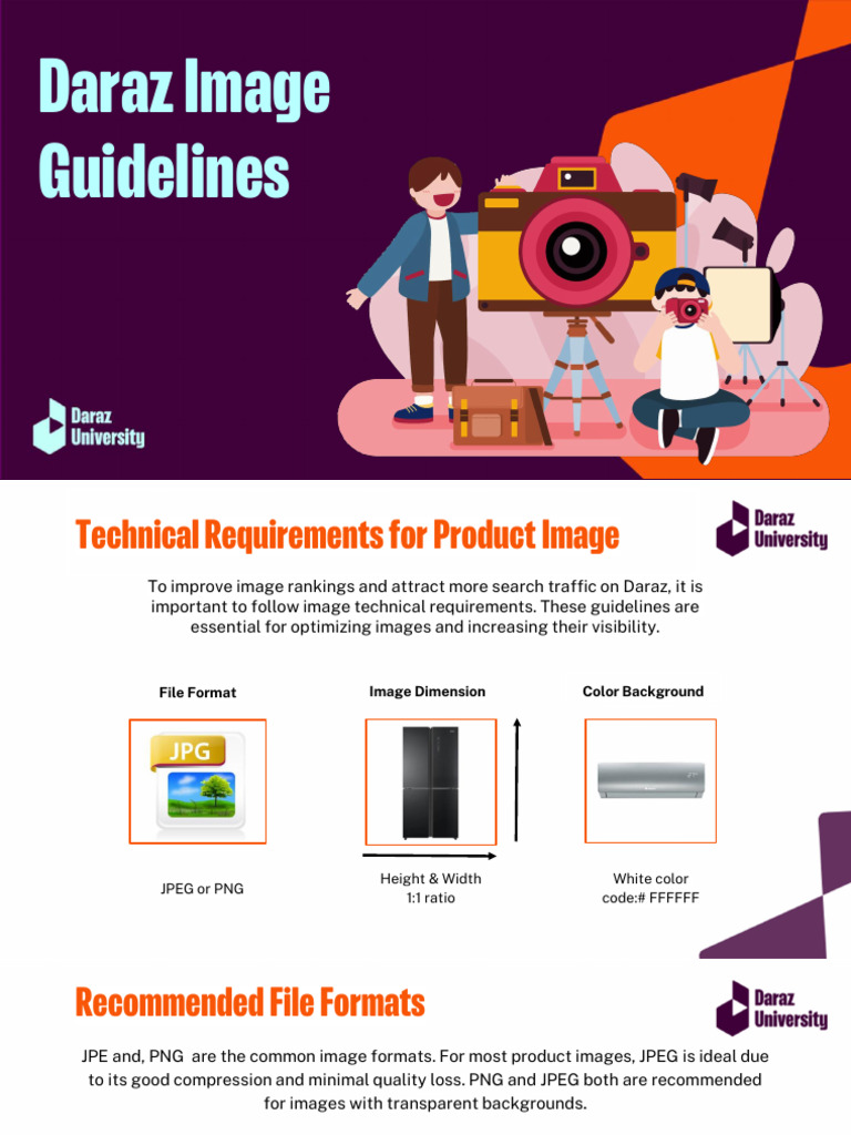 English - Daraz Image Guidelines | PDF | Image Editing | Photograph