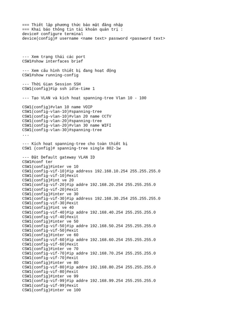 Cấu Hình CSW | PDF