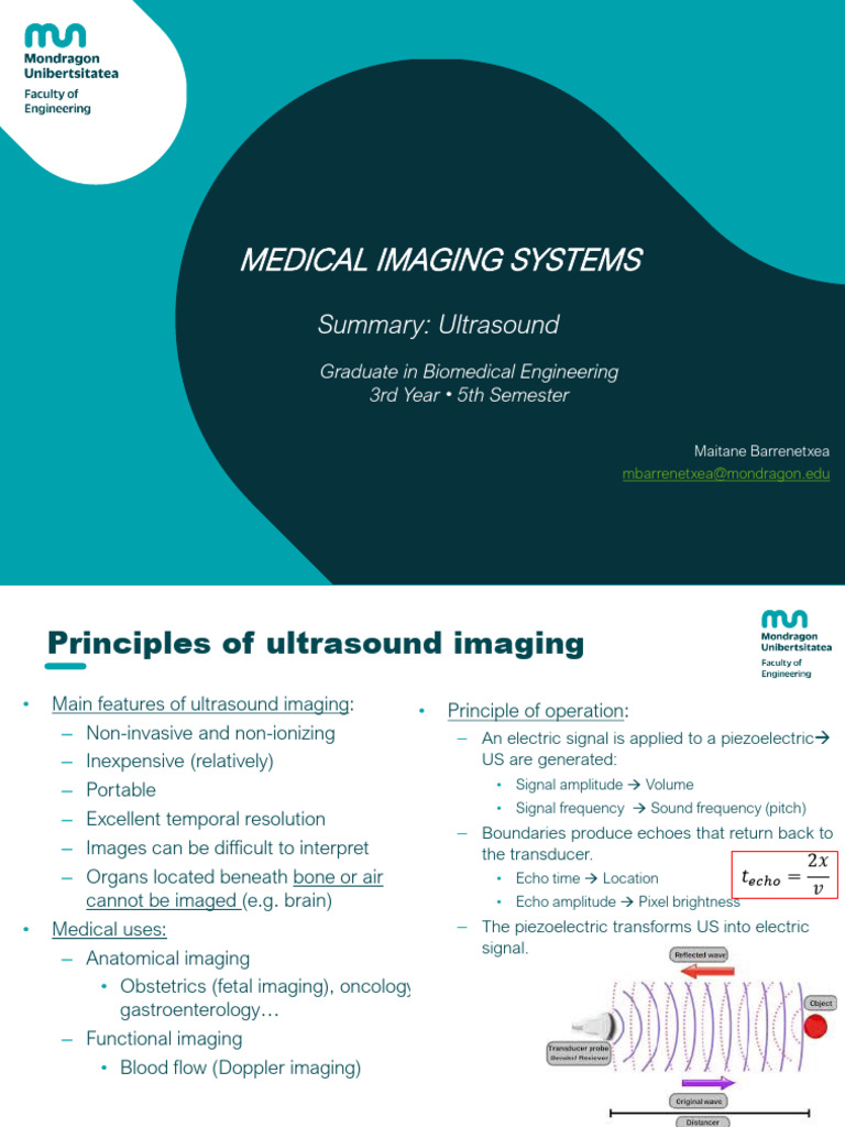 Principles of Ultrasound Imaging | PDF | Medical Ultrasound | Waves