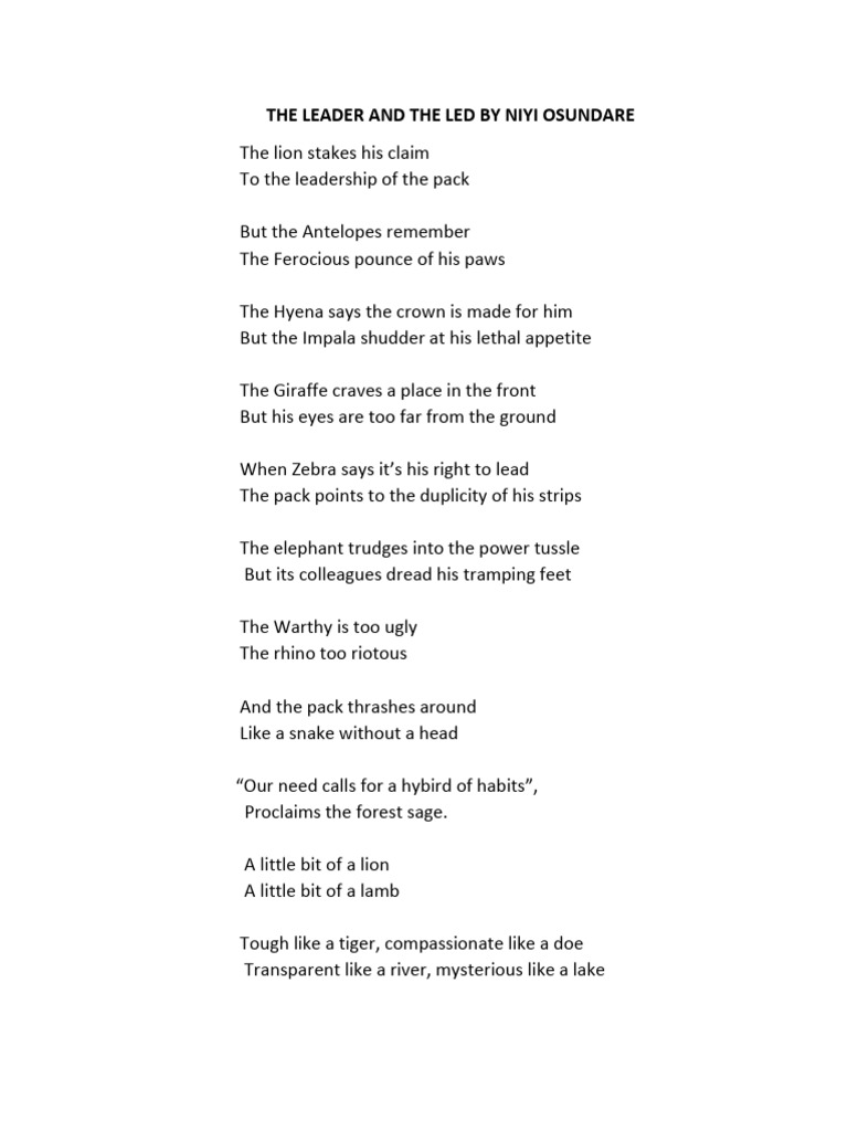 7518 - The Leader and The Led | PDF