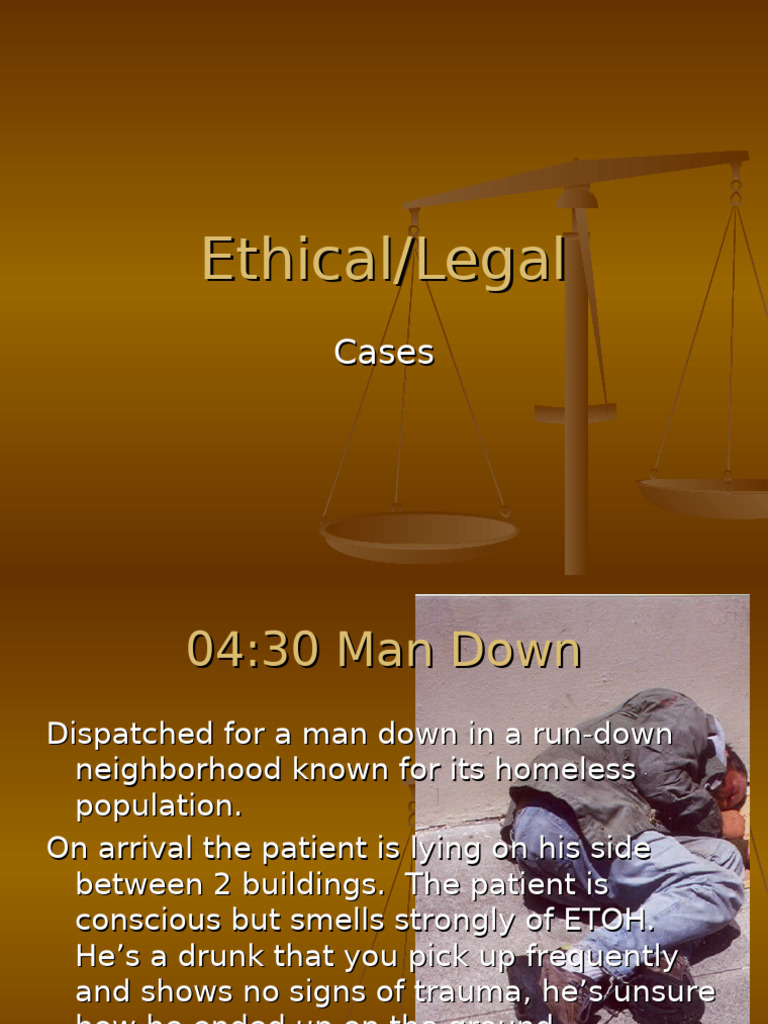 Ethical and Legal Cases in EMS | PDF | Cardiac Arrest | Cardiopulmonary ...