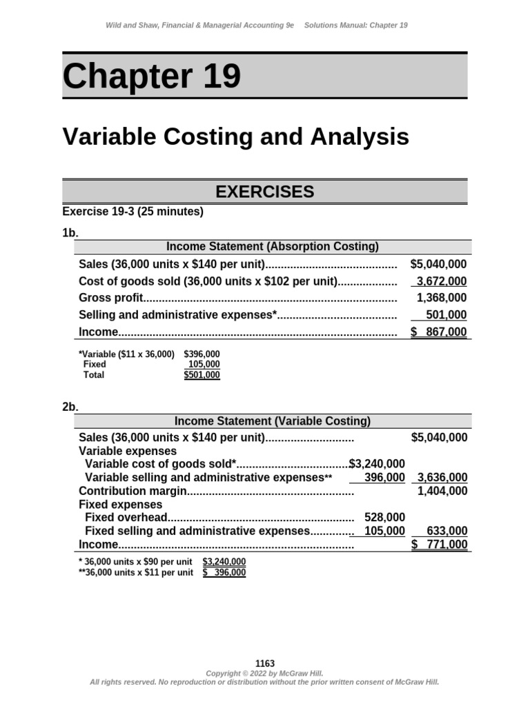 Chapter 19 Homework | PDF | Cost Of Goods Sold | Business Economics