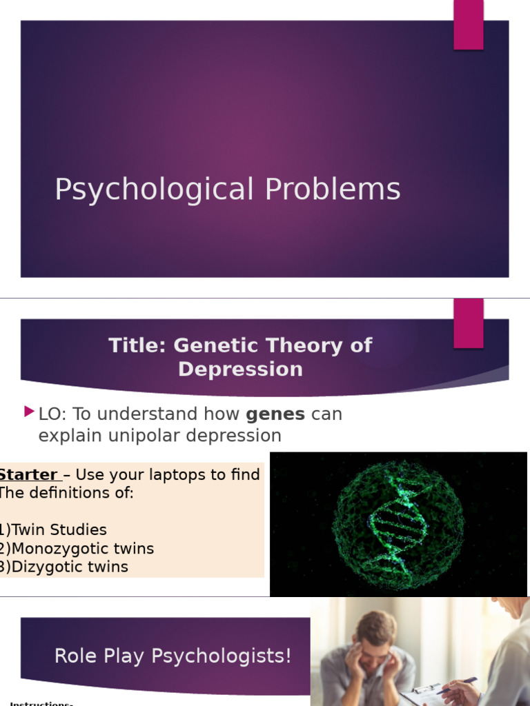 Depression-Genetic V2 | PDF | Twin | Major Depressive Disorder