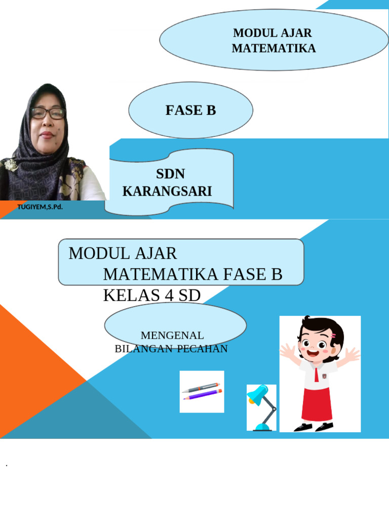 Modul Ajar Matematika - Mengenal Bilangan Pecahan - Fase B (1) - 2 | PDF