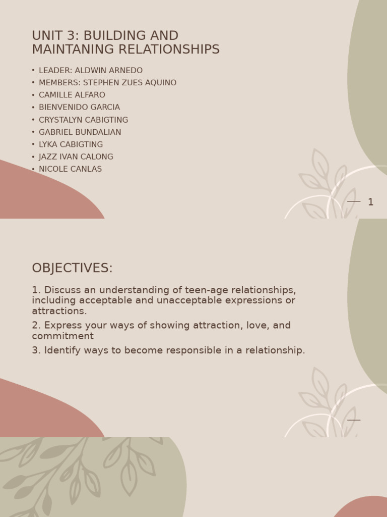 Personal Relationship | PDF | Intimate Relationships | Hiv/Aids