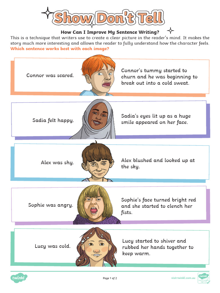 Au L 1677723317 Show Dont Tell Poster Ver 1 | PDF