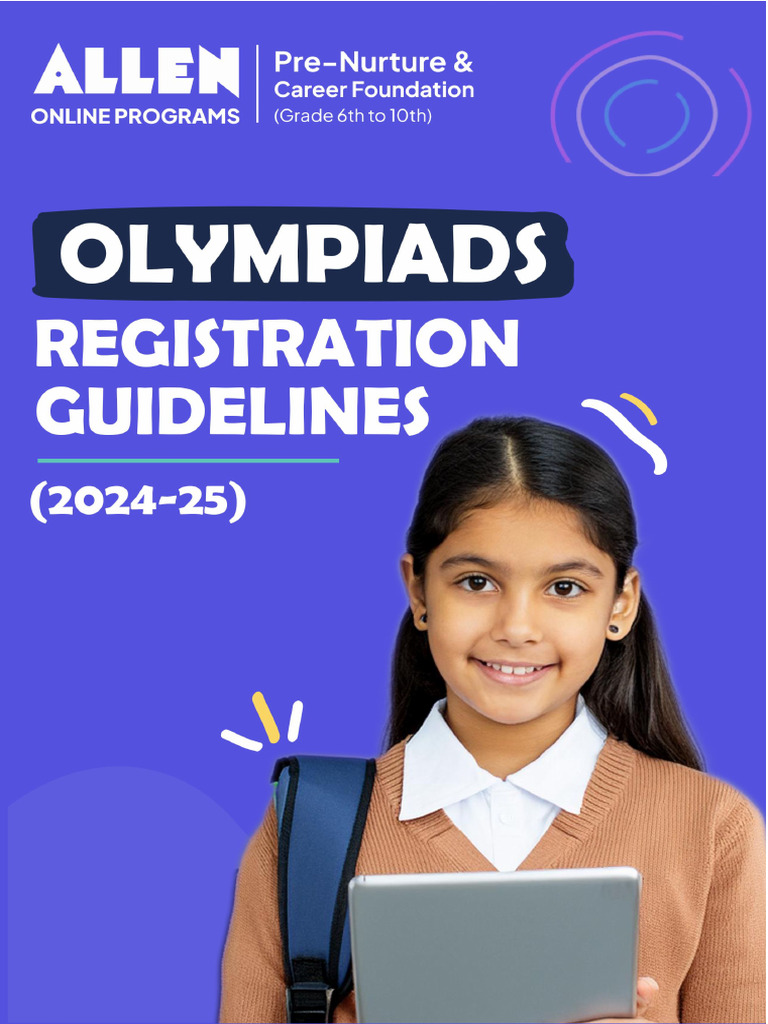 Olympiads Registration Guidelines - 2024-25 | PDF