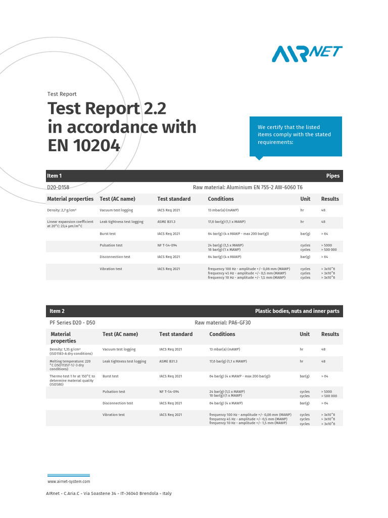 Industrial Pipe Testing Results | PDF | Frequency | Hertz