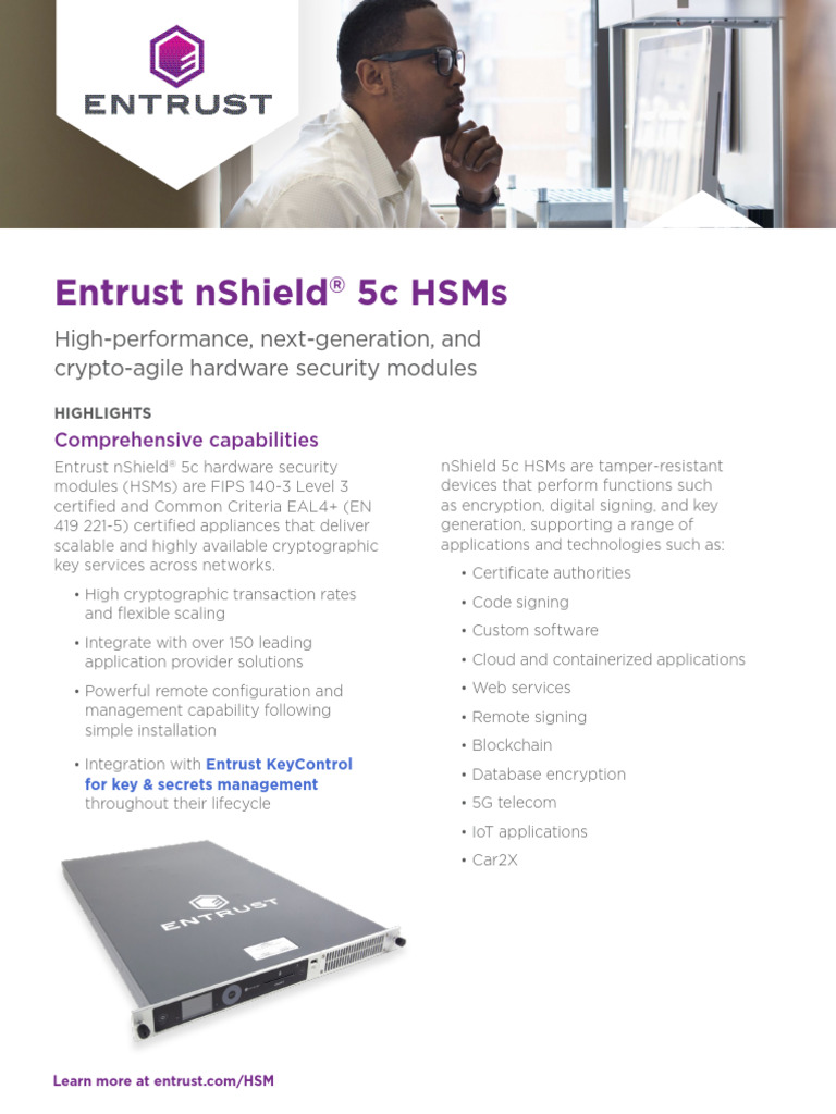 Dps Entrust Nshield 5c Ds | PDF | Cryptography | Secure Communication