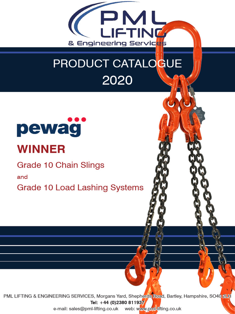 Grade 10 Chain Slings & Lashing Systems | PDF | Mechanical Engineering