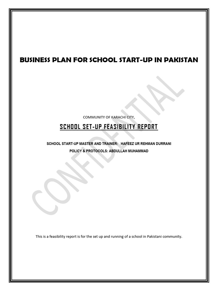 School Start-Up Feasibility Report | PDF | Internal Rate Of Return ...