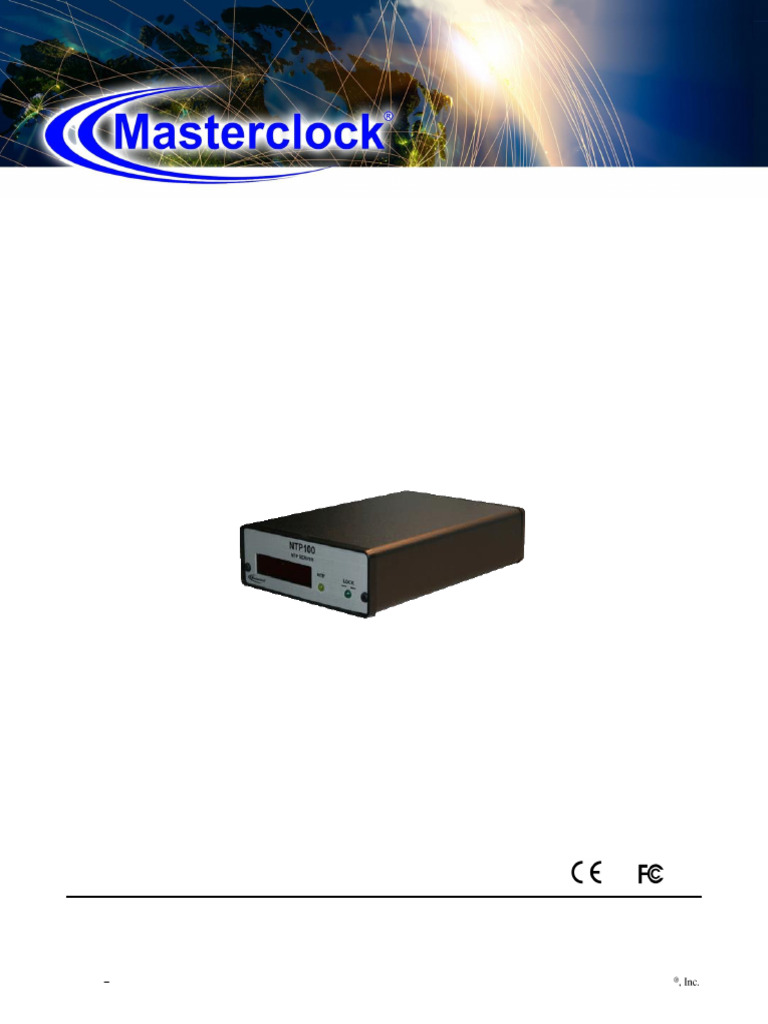 NTP100-user-manual | PDF | Ip Address | Computer Network