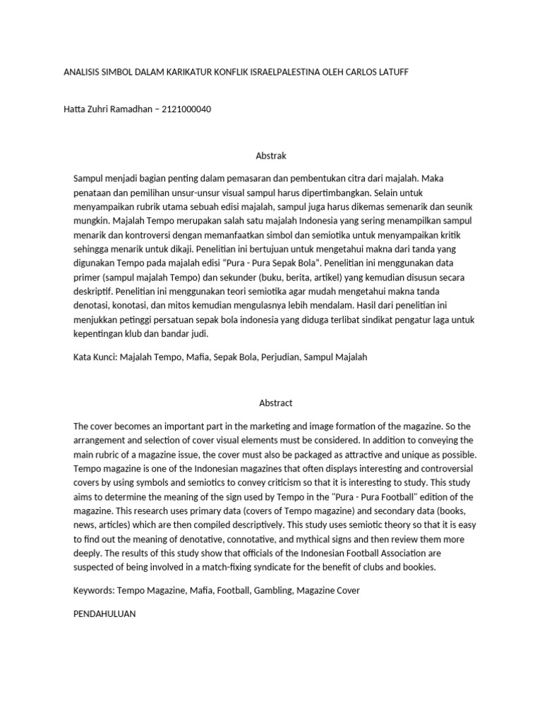 ANALISIS ILUSTRASI MAJALAH Muhammad Lais Azni | PDF