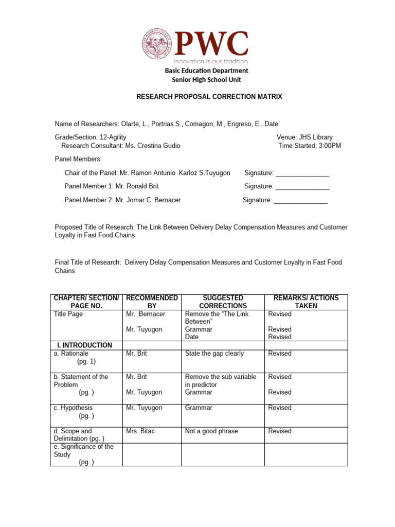 Correction Matrix 10 FINAAAAL | PDF | Science | Methodology