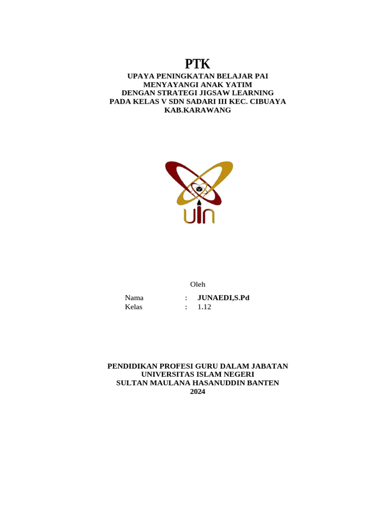 Lk 8 Proposal Ptk Revisi | PDF