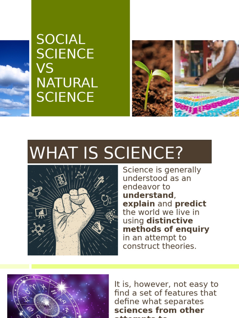 Social Science vs Natural Science Explained | PDF | Science ...