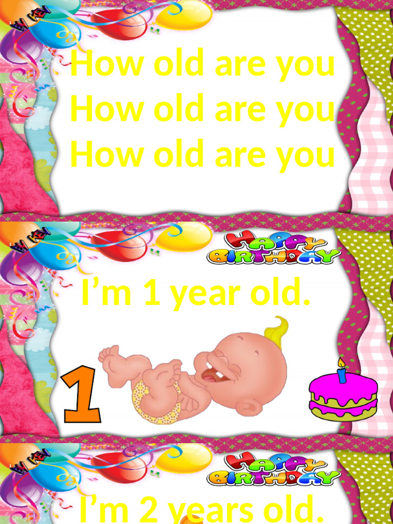 How Old Are You Fun Activities Games 107202 | PDF