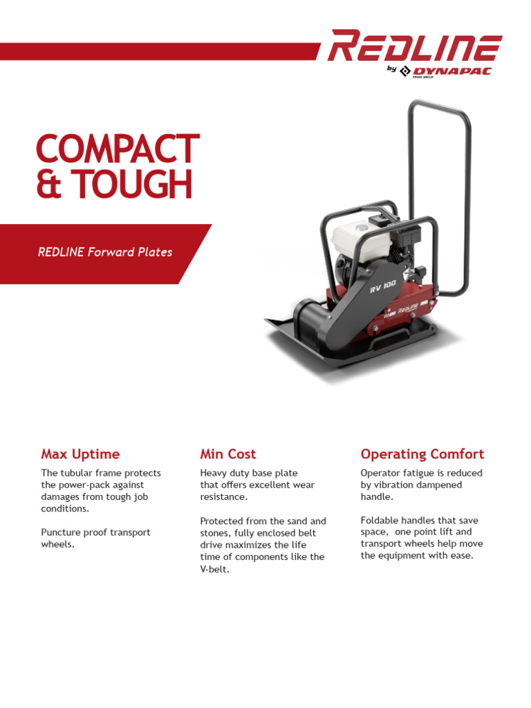 Redline by Dynapac RV100 | PDF