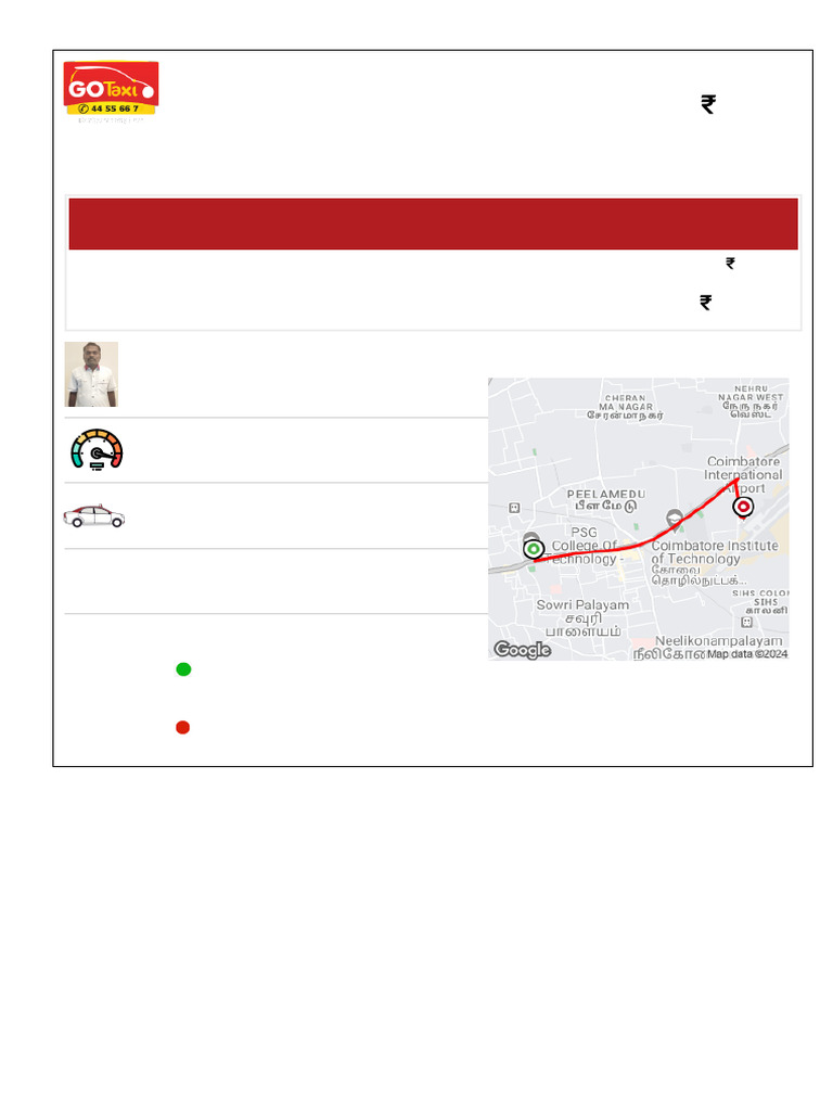 Coimbatore Taxi | PDF | Fare | Payments