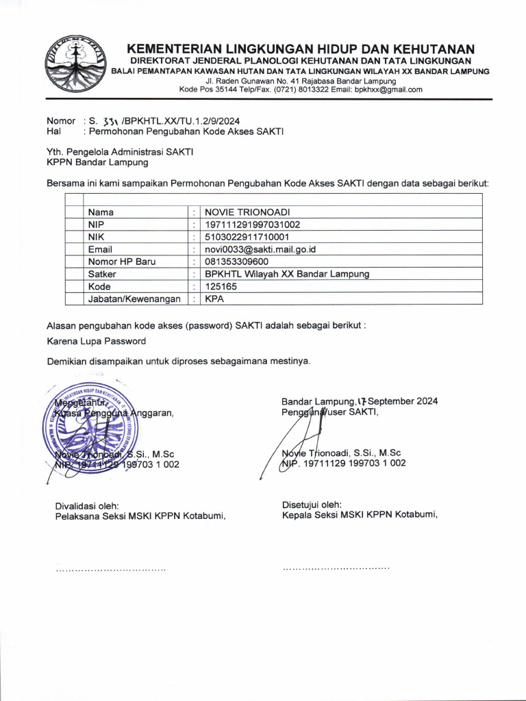 Form-Reset-Password-Sakti | PDF Form-Reset-Password-Sakti | PDF
