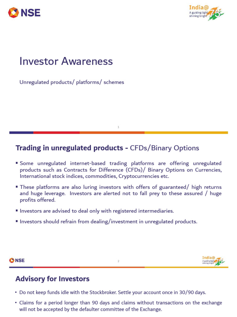 Beware_of_Unregulated_products_platforms_and_schemes (1) | PDF