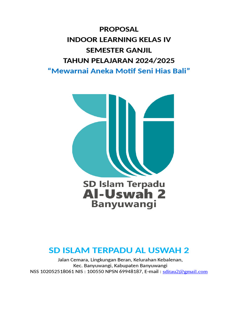 PROPOSAL indoor learning | PDF