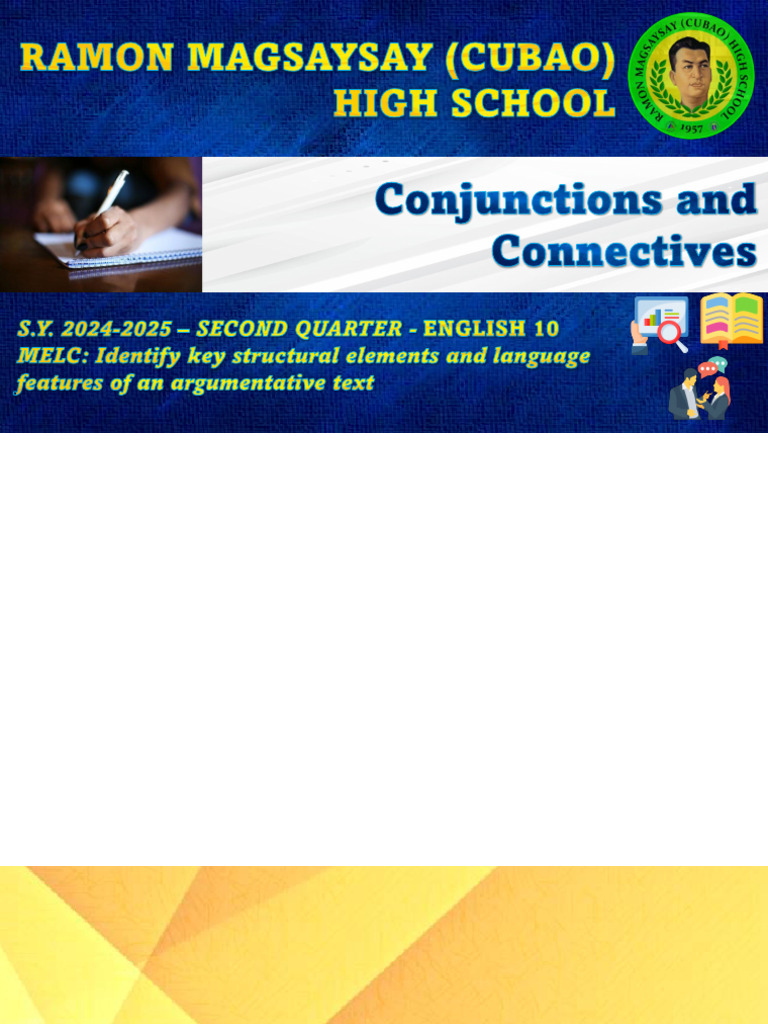 ENGLISH 10 - Q2 - CONJUNCTIONS AND CONNECTIVES | PDF | Linguistics | Syntax