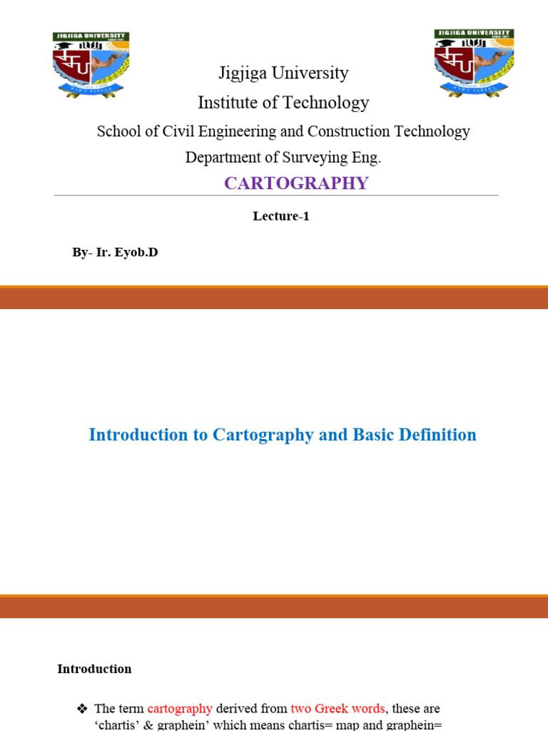 Cartography Ch 1 | PDF | Map | Cartography