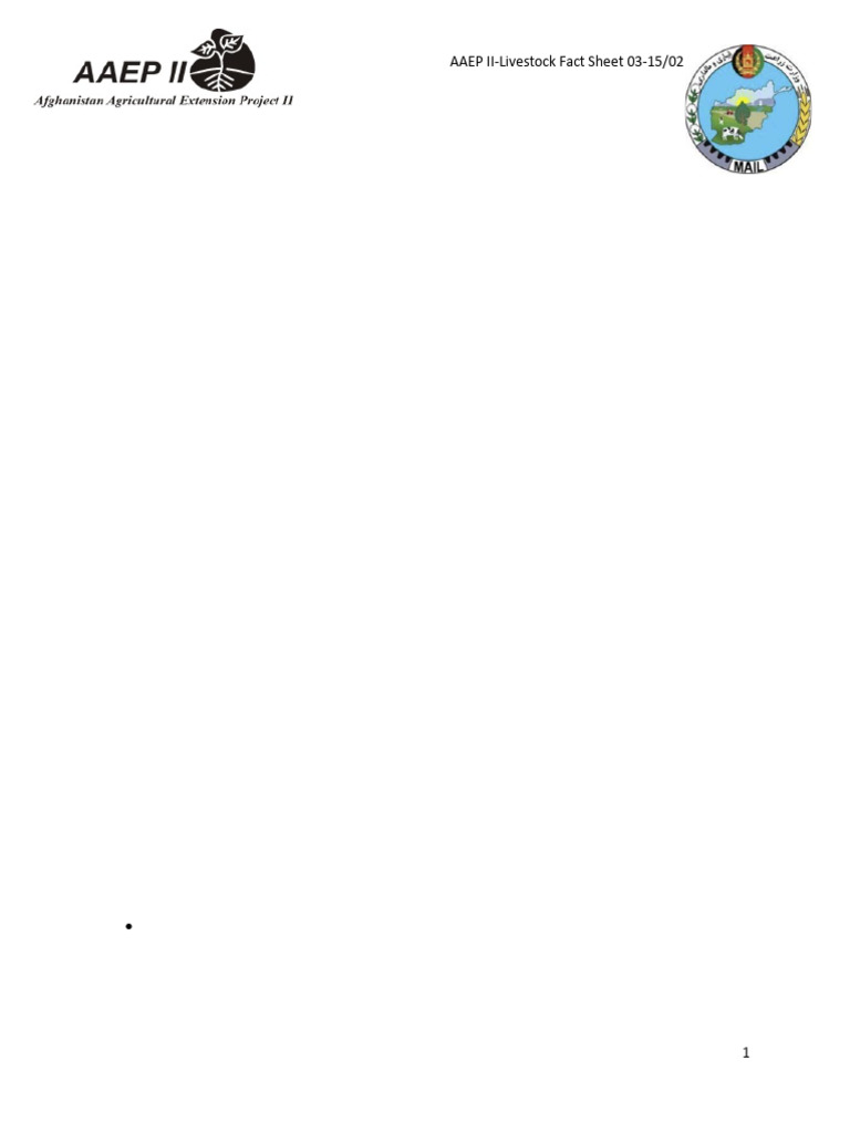 Sheep & Goat Parasite Control Guide | PDF | Sheep