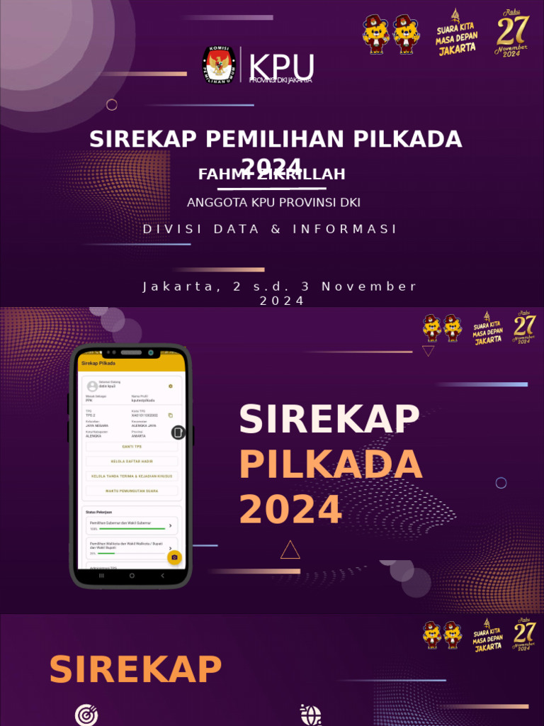 Materi Sirekap Pilkada Pemilihan Umum 2024 | PDF