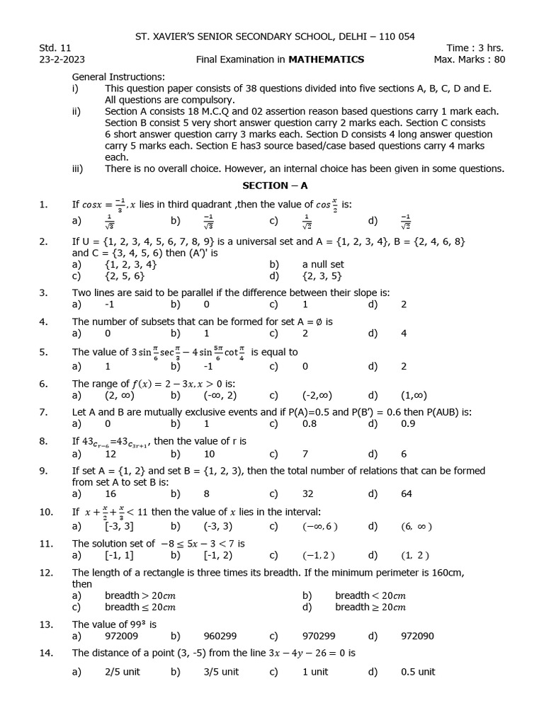 0_Mathematics_FINAL | PDF | Mathematics | Geometry