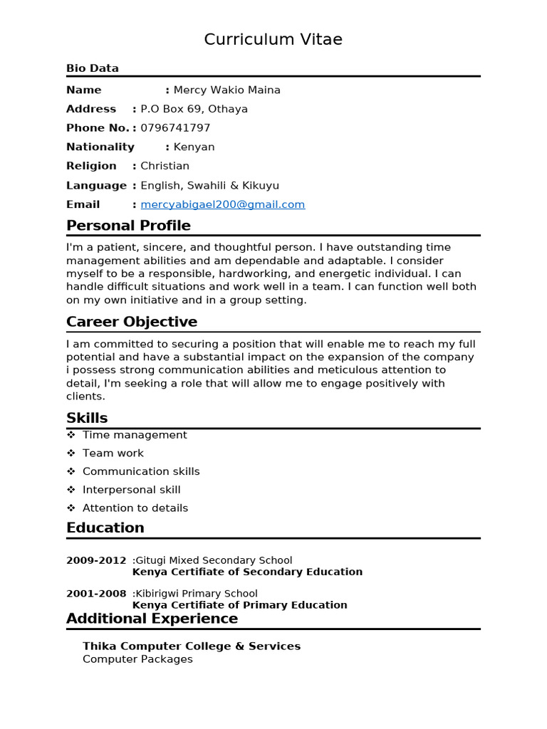 CV Latest | PDF