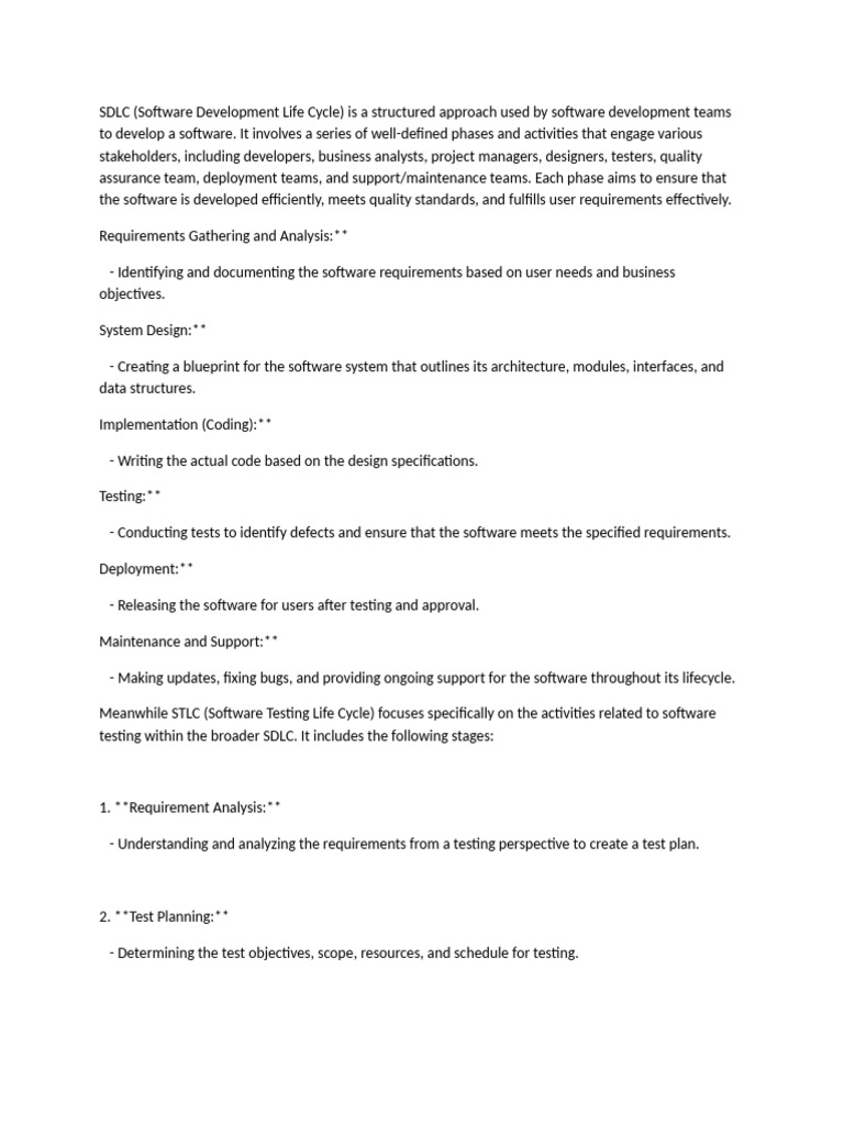 Manu Life | PDF | Software Testing | Software Development Process